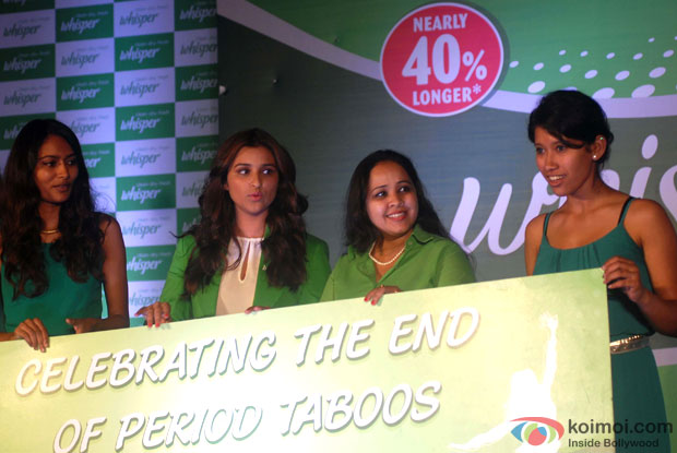 Parineeti Chopra Unveils New Whisper Campaign - Koimoi