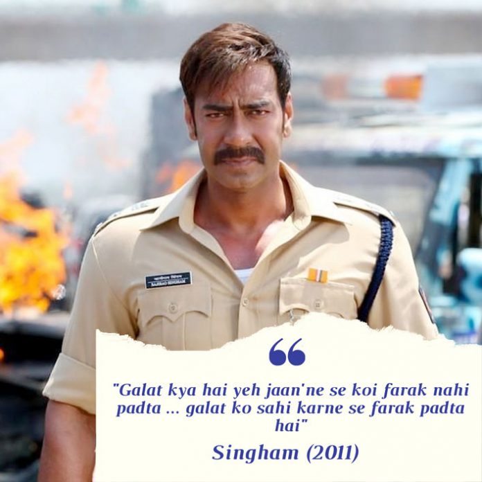 #MondayMotivation: Ajay Devgn's This Dialogue From Singham Is The Most ...