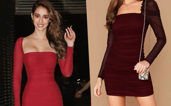 Disha Patani's Latest Red Bodycon Dress Can Be Yours At JUST Rs.1,000!
