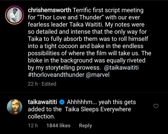 Thor: Love And Thunder: Chris Hemsworth Adds The First Script Reading ...