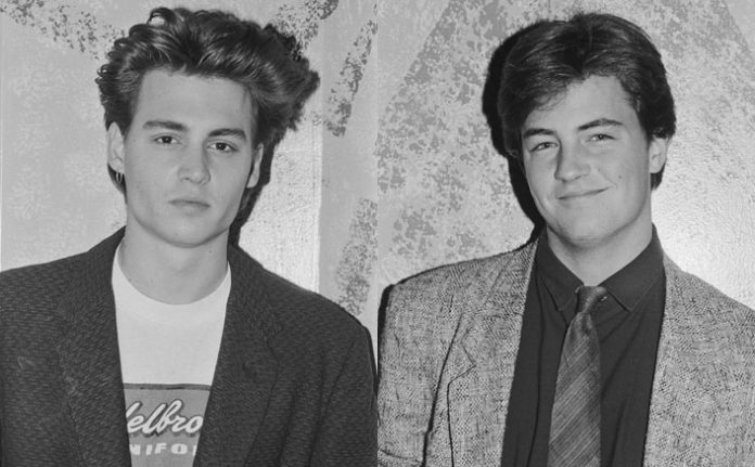 Johnny Depp & Matthew Perry's Throwback Pic From 1988 Define Two ...
