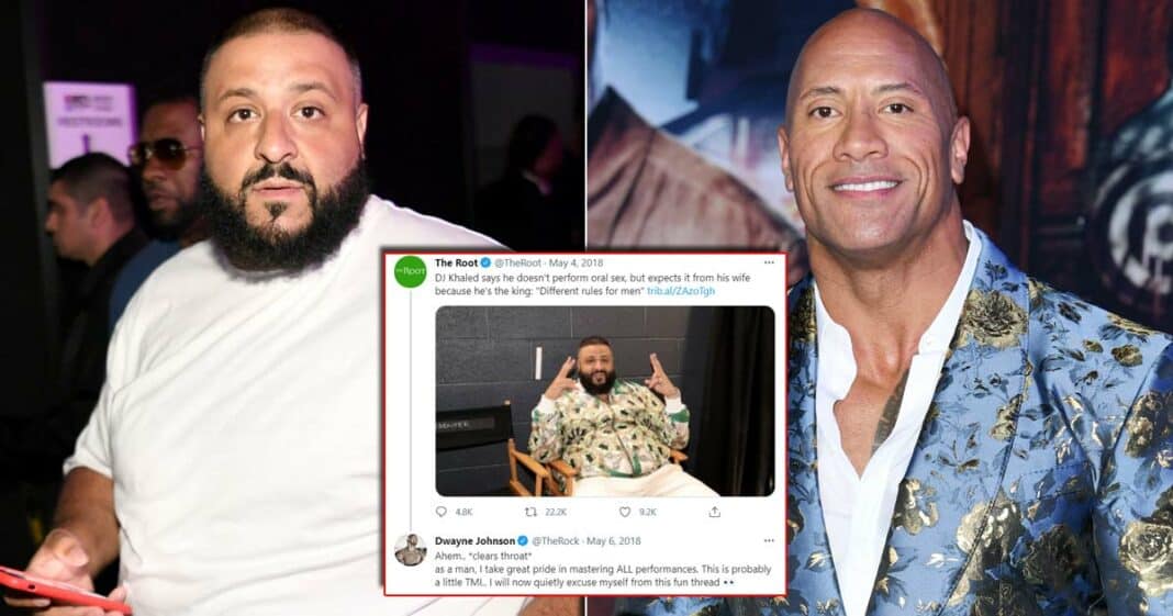 When Dwayne Johnson Took A Dig On DJ Khaled’s Sexist Oral-S*x Tweet ...