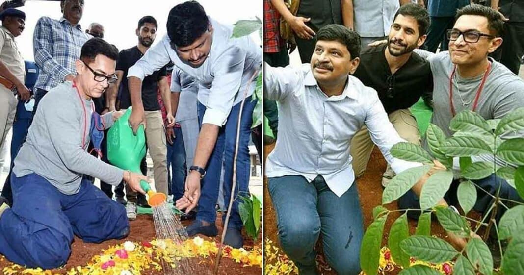 Aamir Khan Participates In The 'Green India Challenge' In Hyderabad!
