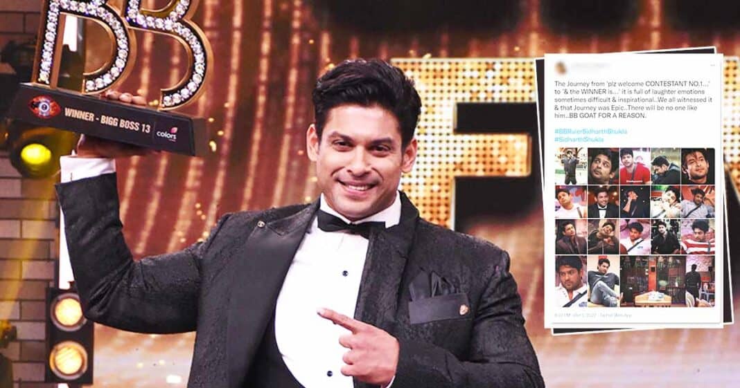 Bigg Boss 16: Sidharth Shukla’s Fans Miss The Late Actor While Calling His Journey ‘Epic ...