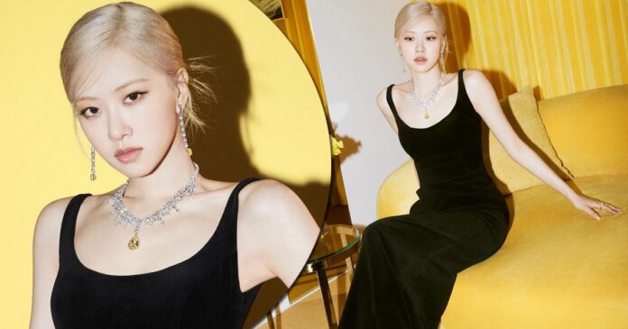 BLACKPINK's Rose Turned Up The Heat In A Shimmery Dress Covered With ...