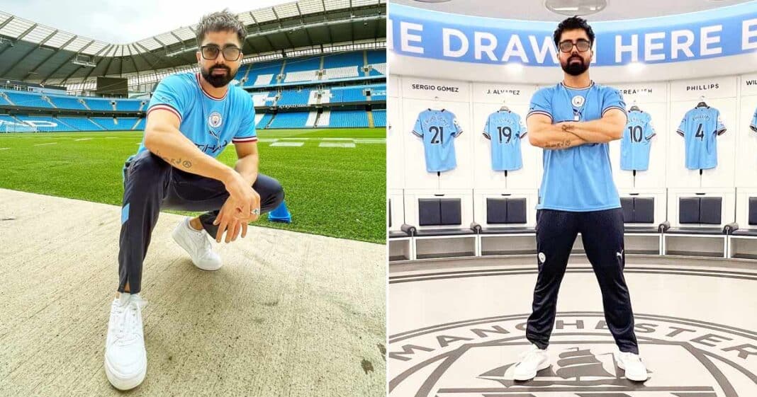 Harrdy Sandhu Invited By Football Club Machester City For A Match!