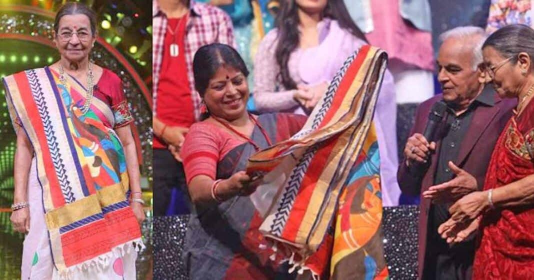 Indian Idol 13: Pyarelal Ramprasad Sharma's Wife Gets Sari As A Gift ...