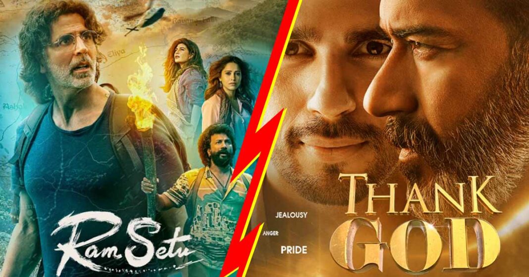 Ram Setu vs Thank God Box Office Morning Occupancy Day 4: Akshay Kumar & Ajay Devgn's Films ...