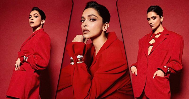 Deepika Padukone Redefines Power-Dressing In An All-Red Suit Reclaiming Her Throne In Bollywood ...