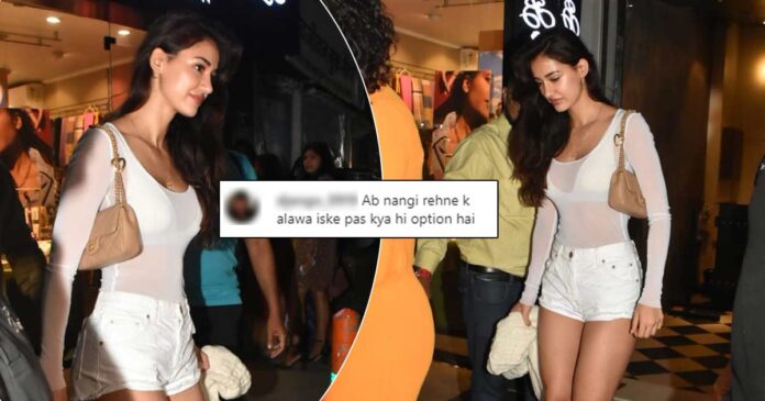 Disha Patani Sets A Busty Display In A Sheer White Top & Shorts Exposing Her Assets, Netizens ...