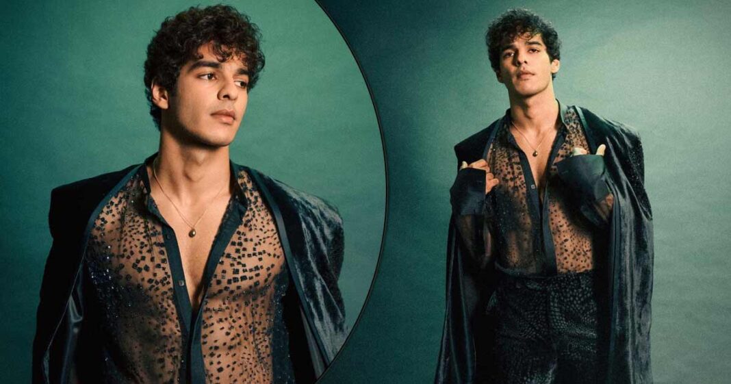 Ishaan Khatter In Velvet Pant Suit & Sheer Shirt Looks Suave & S*xy ...