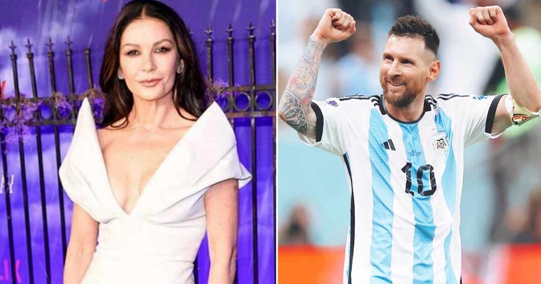 Catherine Zeta-Jones Cheered For Argentina In The Worldcup & Reveals Having Lionel Messi's ...