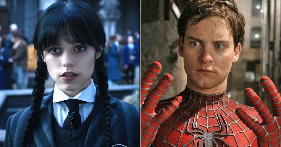 Jenna Ortega's Wednesday X Tobey Maguire's Peter Parker: A Crossover On ...