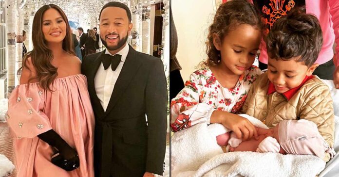 John Legend & Wife Chrissy Teigen Treat Fans With The First Photo Of ...