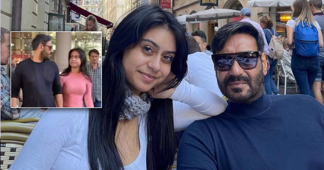Nysa Devgan Accompanies Father Ajay Devgn In A Casual Attire Donning ...