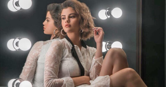 Selena Gomez Once Served A Sultry Lewk In A White Textured Lace Dress