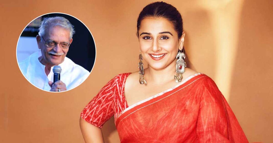When Vidya Balan Went Shameless & Asked Lyricist Gulzar “Ek Ad Film Kar ...
