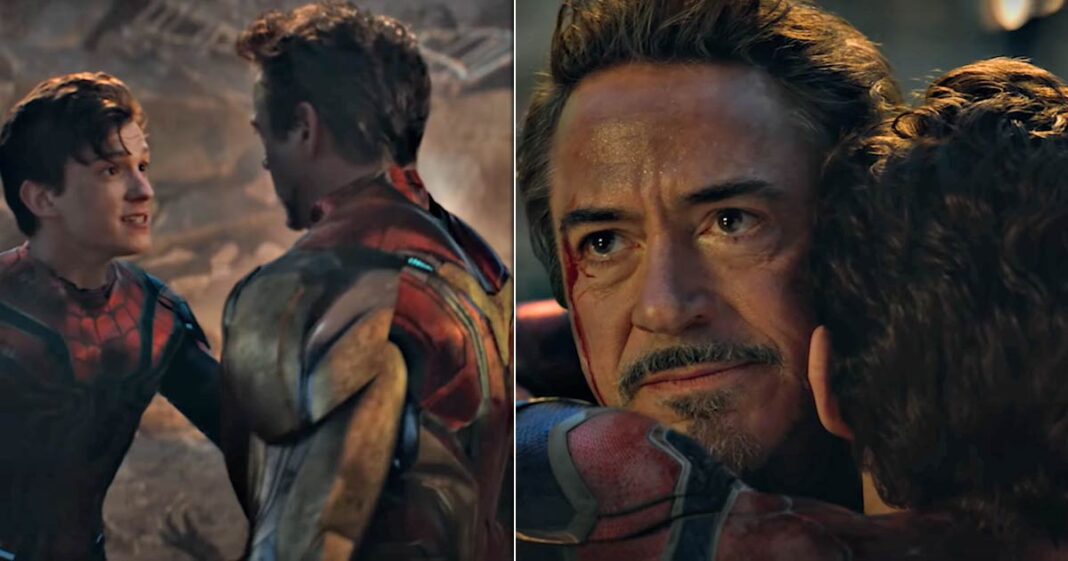 Avengers' Iron Man Hugging Spider-Man While Dying With Shauq's Lyrics ...
