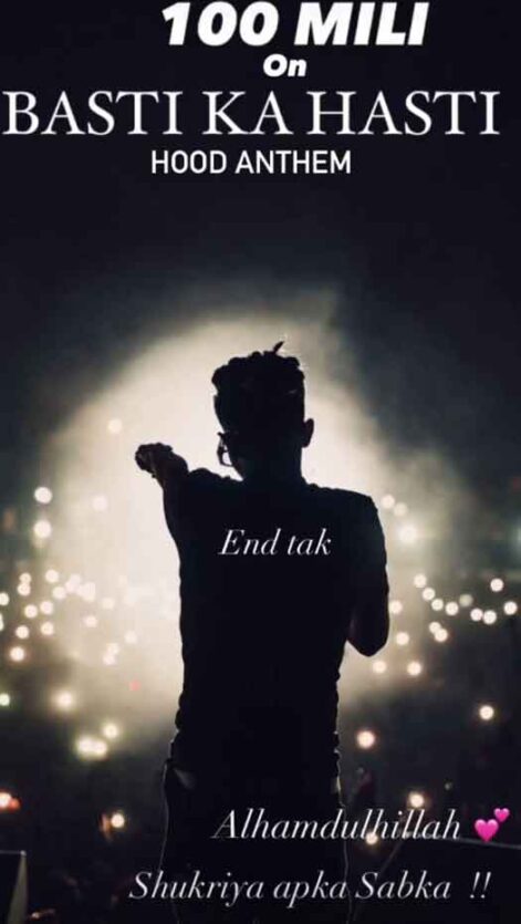 MC Stan's Basti Ka Hasti Crossed 100 Million Views On Youtube ...