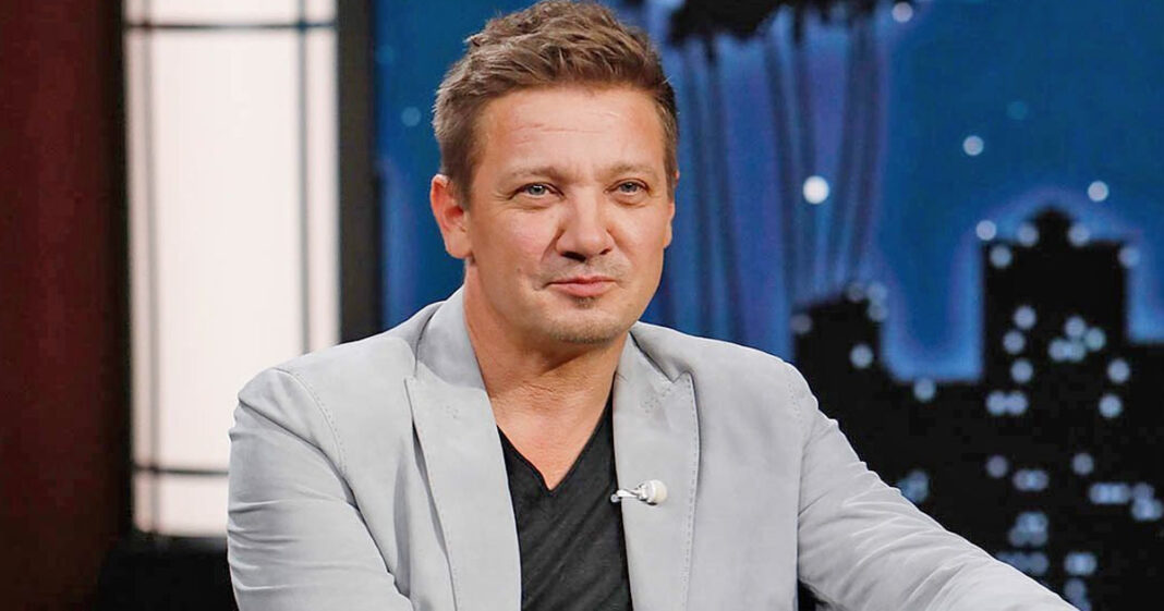 Jeremy Renner Arrives For 'Rennervations' Premiere With A Cane, Walks ...