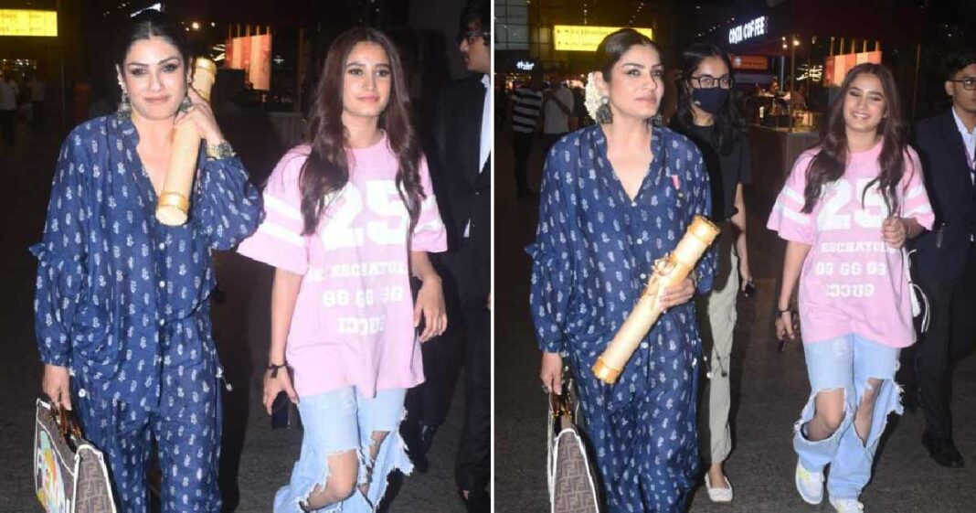 Raveena Tandon Gets Angry As Fan Pushes Her Daughter While Trying To ...