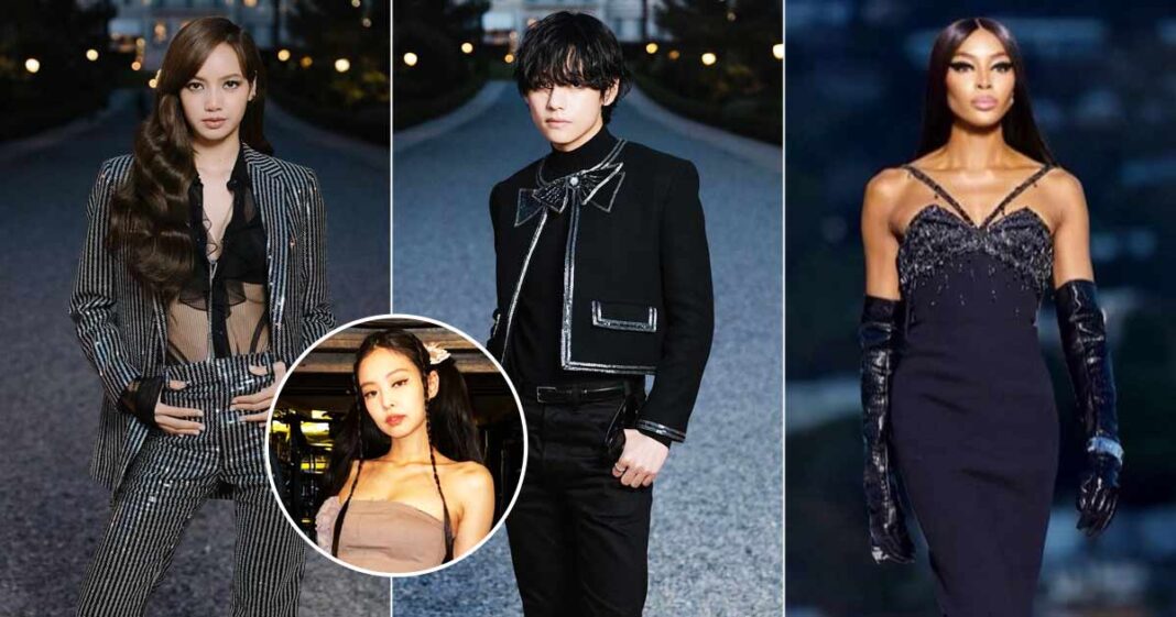 BTS' V Steals The Internet While Posing With BLACKPINK's Lisa & Naomi ...