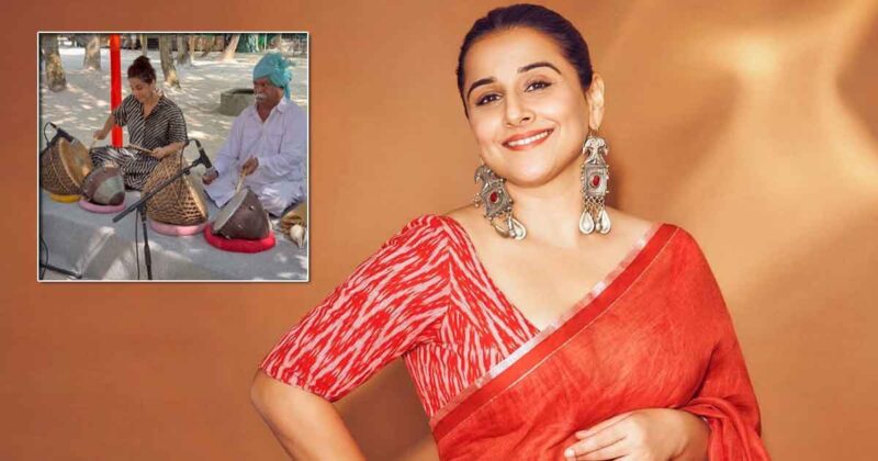 Vidya Balan Plays Indian Drums & Mesmerises Her Fans With Her Musical Skills -Watch!