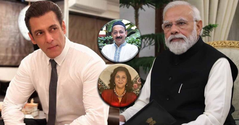 When Salman Khan Asked To Vote For Congress Leaders Baba Siddique, Priya Dutt Standing Right In ...