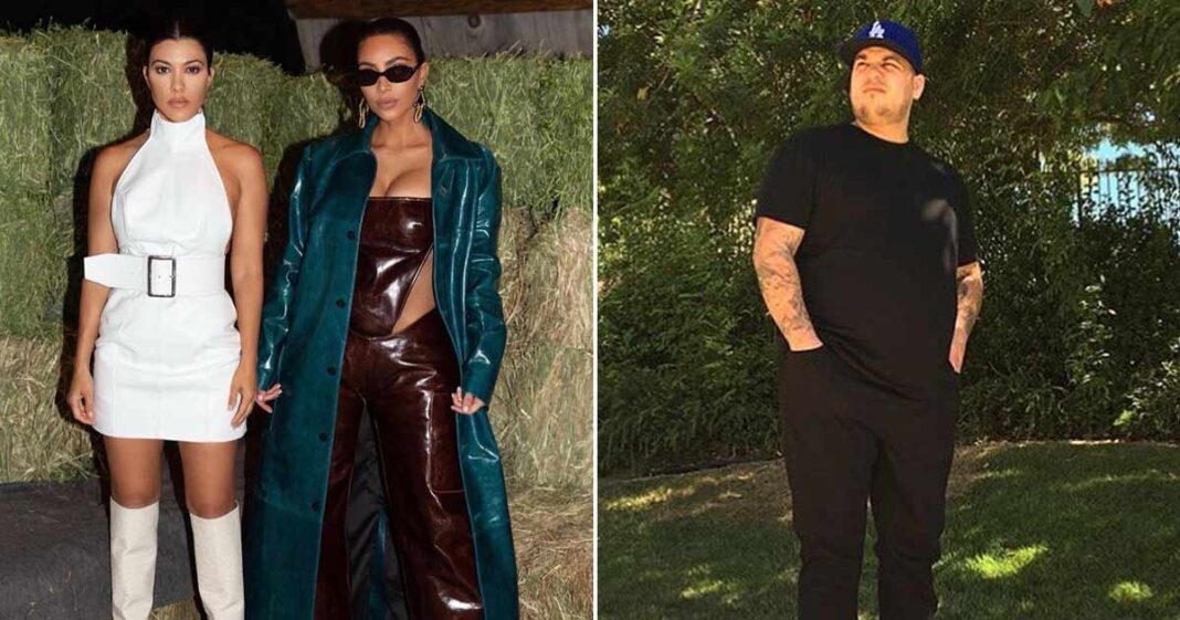 When Kim Kardashian & Kourtney Kardashian Made Brother Rob Kardashian ...