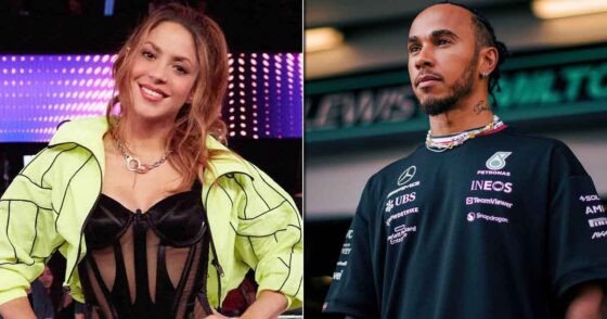 Shakira Dances Up Close, Appearing Very Friendly With F1 Champ Lewis ...