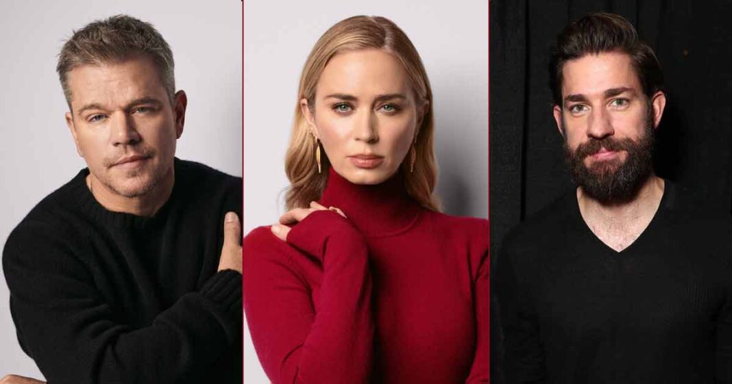 When John Krasinski Walked In On His Wife Emily Blunt Kissing Matt ...