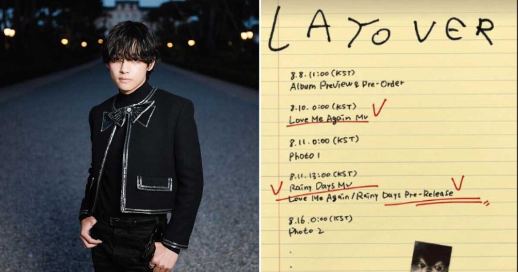 BTS' V's Fans Assemble! Korean Singer Announces His Debut Solo Album 'Layover', To Drop Two Pre ...