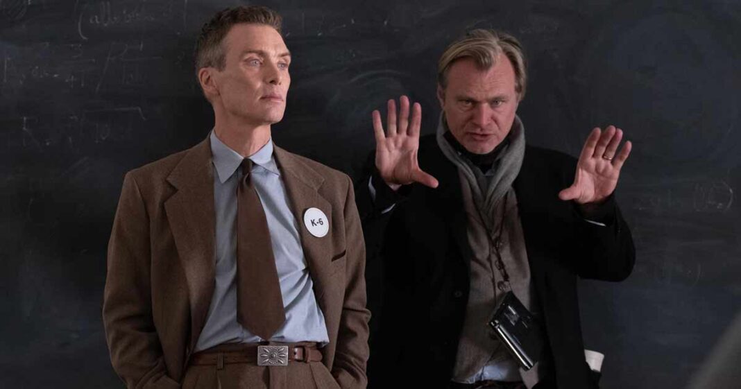 Christopher Nolan Holding An IMAX 65mm Camera Weighing Over 113 Kg Over ...