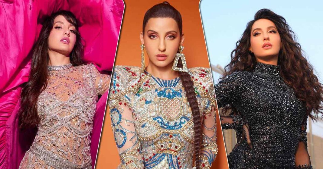 Nora Fatehi Dazzles In Figure-Hugging & Cleav*ge Flaunting Embellished ...