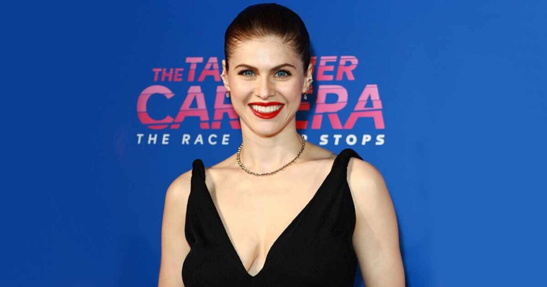 When Alexandra Daddario In A Sheer Body-Hugging Purple Sultry Avatar ...