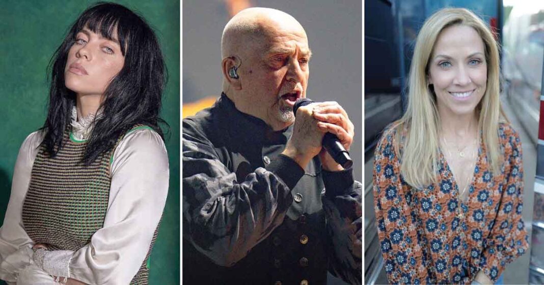 Billie Eilish, Peter Gabriel, Sheryl Crow & others to protest gun ...