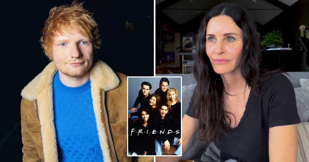 Ed Sheeran Tries To Serenade Courteney Cox With A New Cheesy Song ...
