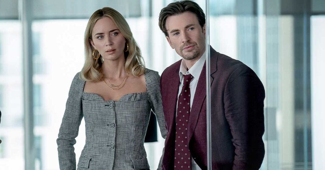 Did ‘Pain Hustlers’ Stars Chris Evans & Emily Blunt Try Drugs In Real Life Before Promoting ...