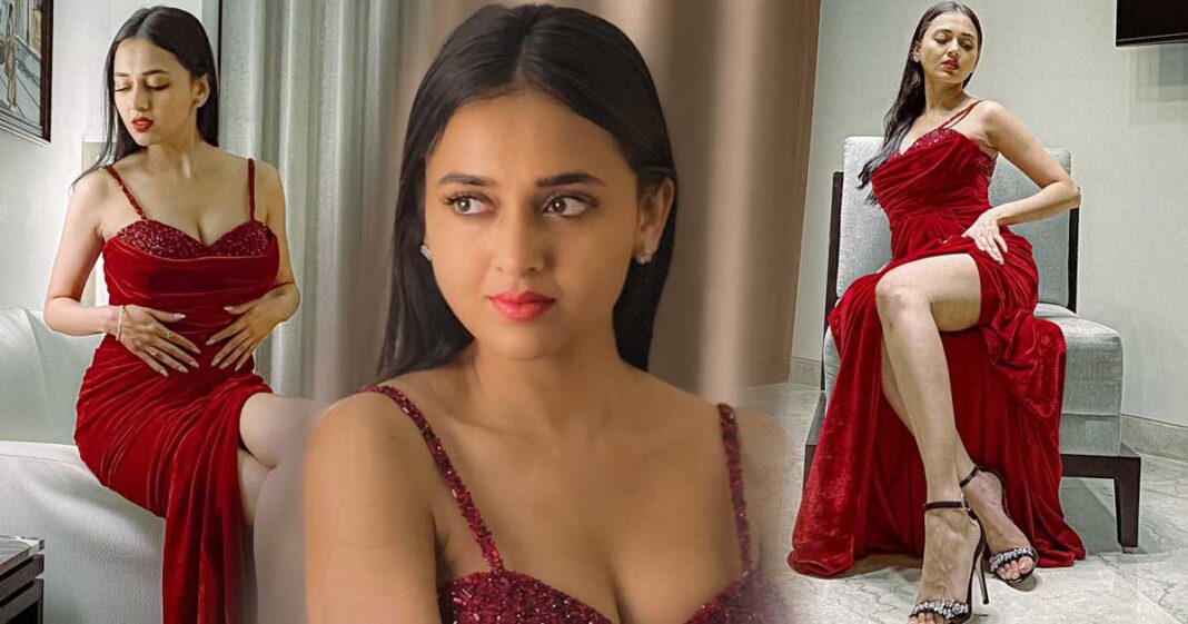 Tejasswi Prakash Once Transformed Into A Hot Red Chilly As She Flaunted Her Busty Assets ...