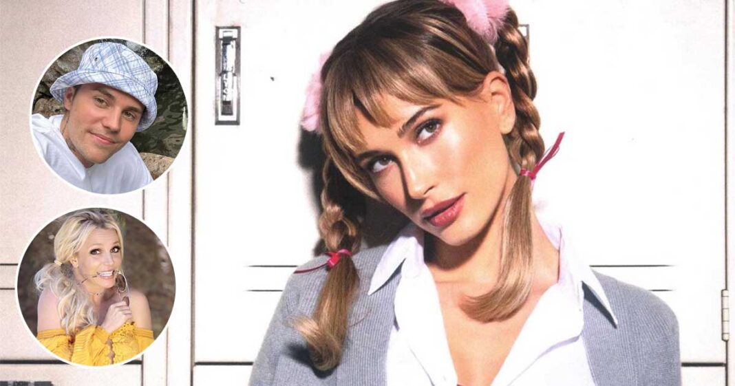 When Hailey Bieber Dressed Up As Britney Spears For Halloween ...