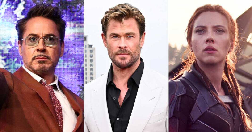 Robert Downey Jr Jokingly Disses Avengers Co-Star Chris Hemsworth As He Receives The Hollywood ...