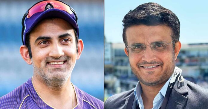 Sourav Ganguly Isn't Happy With Gautam Gambir Being A Frontrunner To Be India's New Cricket Coach?