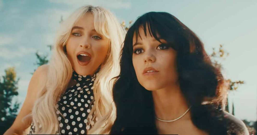 Wednesday Fame Jenna Ortega Passionately Locking Lips With Sabrina ...