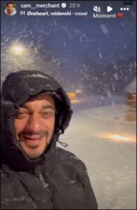 Tripti Dimri Enjoying A Snowy Romantic Getaway With Rumored Beau Sam ...