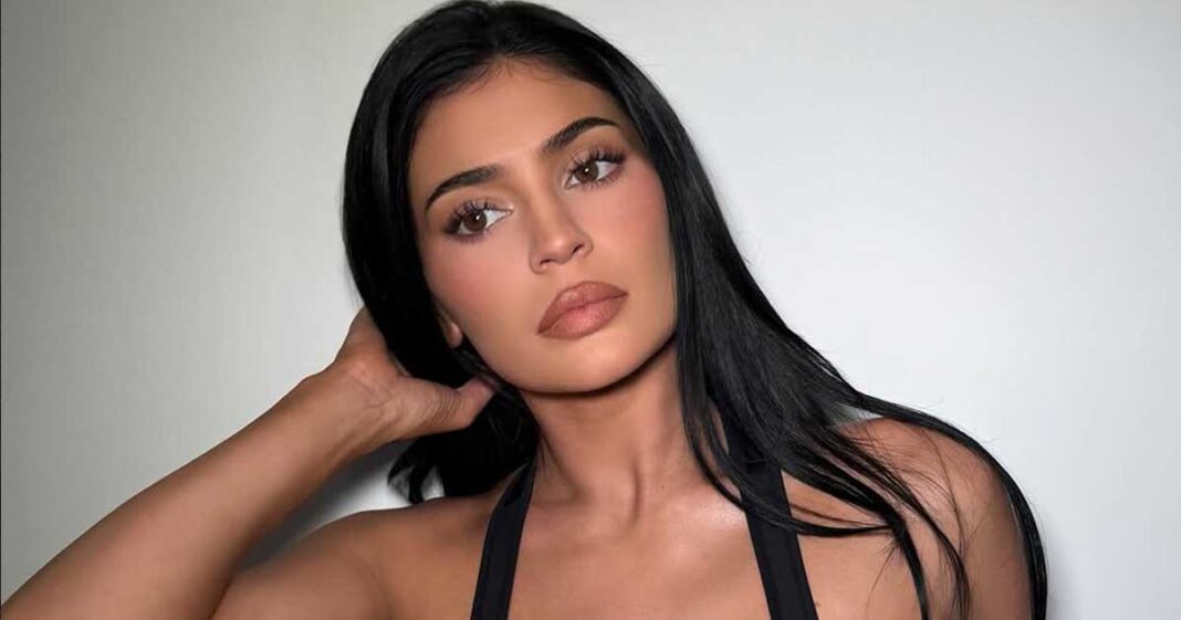 Kylie Jenner Makes A Fiery Appearance Wearing Yellow Latex Mini Dress At Sprinter Pool-Side ...